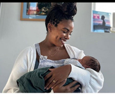 Chelsea Jackson Roberts gives birth to a boy, Noble Antoine Roberts ...