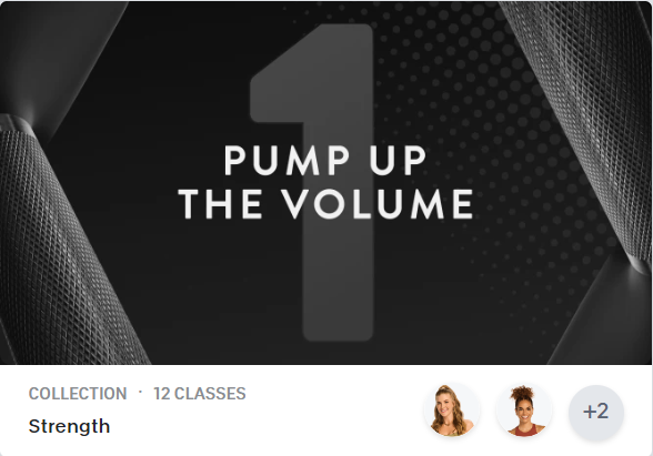 Pump Up The Volume Strength Program On All Peloton Platforms