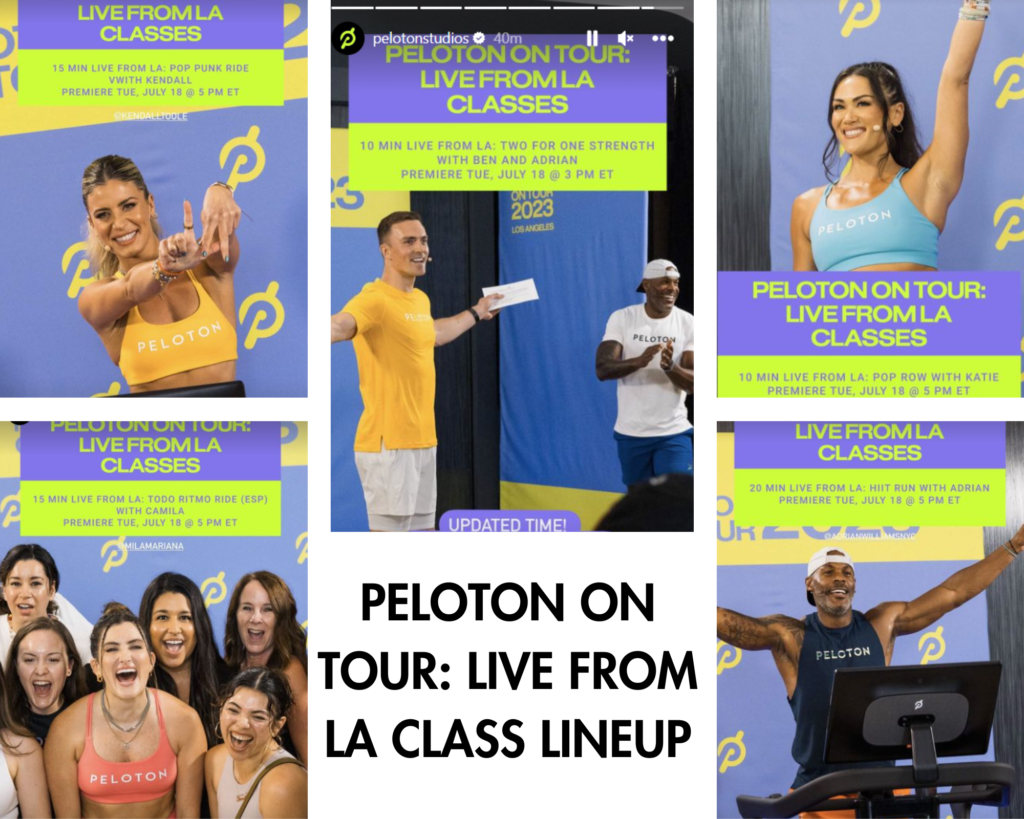 Peloton on Tour: Live from LA Classes Set to Premiere on July 18 - The ...