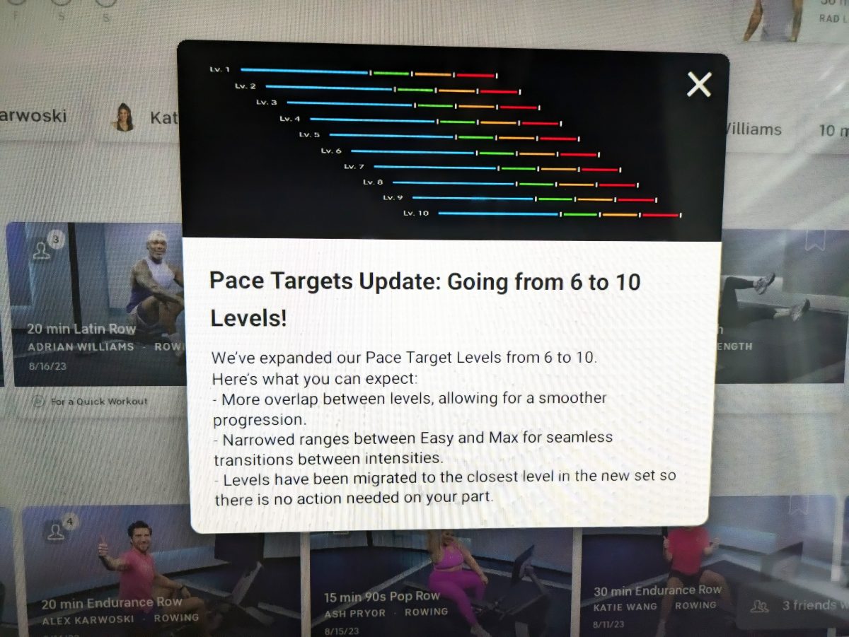 Peloton Expands Row Pace Targets: Progression and Transitions