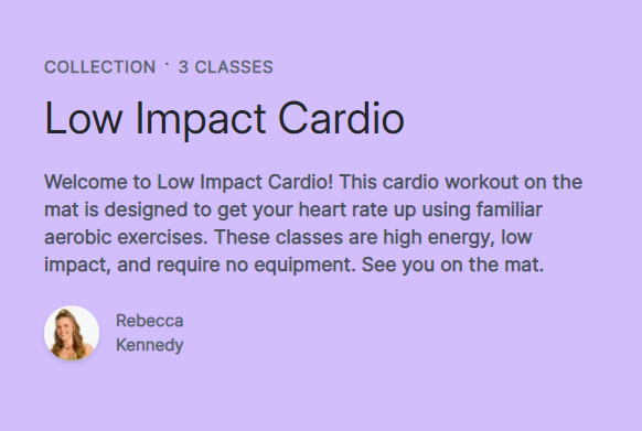 Finally! Rebecca Kennedy's Low Impact Cardio Classes Are Official - The ...