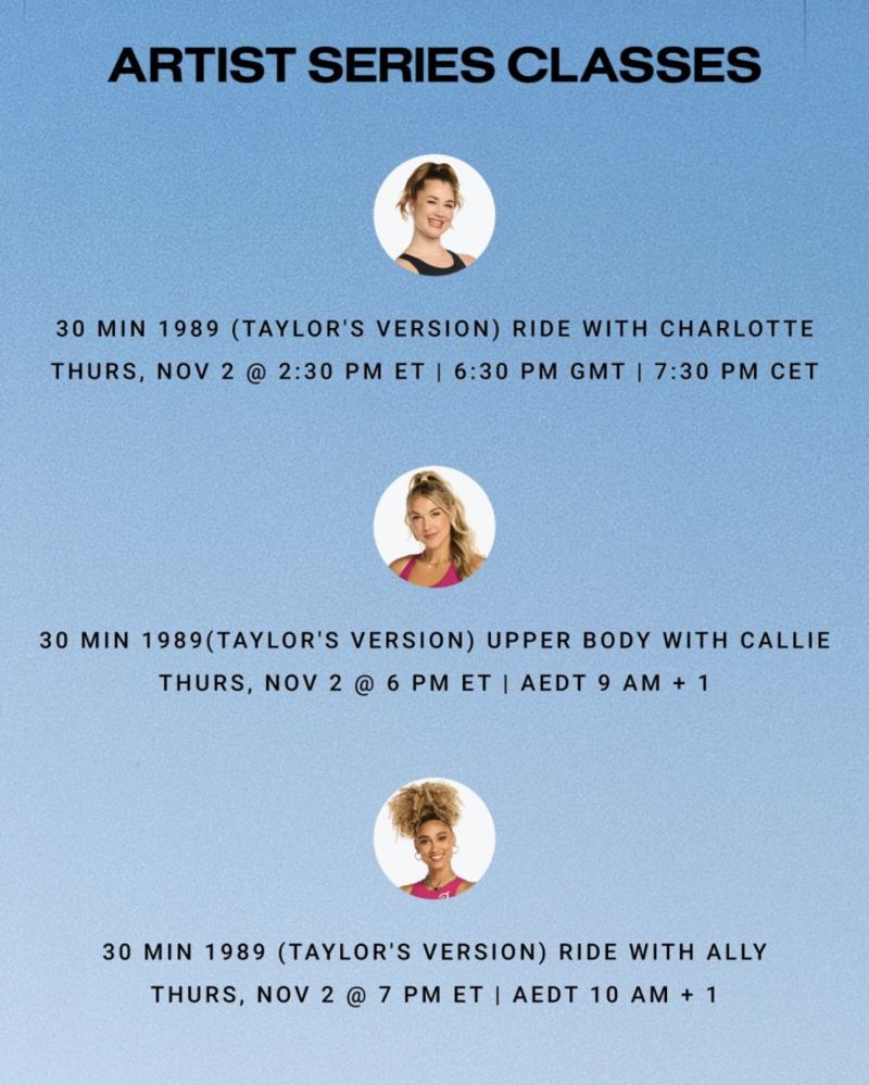 Peloton Artist Series: Taylor Swift – 1989 (Taylor's Version) - The ...