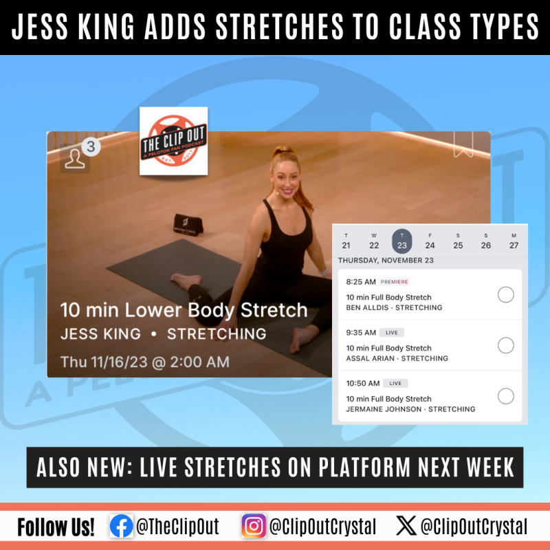 Stretching: A New Addition to Jess King's Class Types (Live Stretches ...