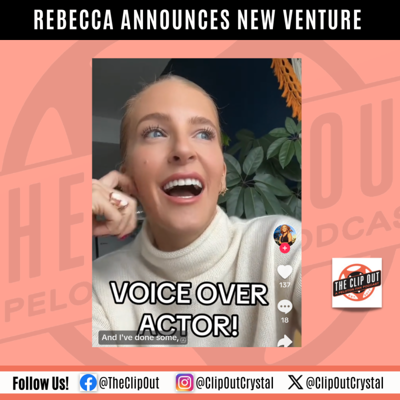 Rebecca Kennedy Announces New Venture as Voice Over Actor - The Clip Out