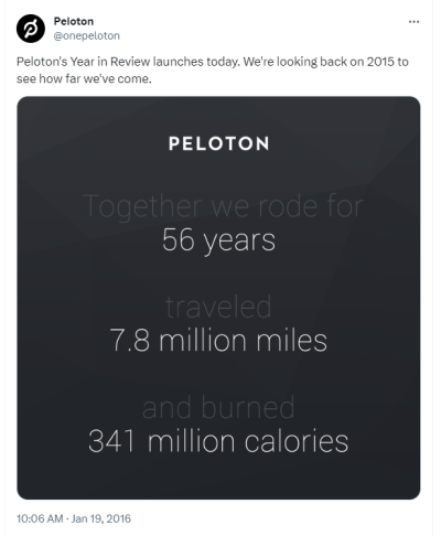 Peloton's “Year In Review” Gets A New Look - The Clip Out
