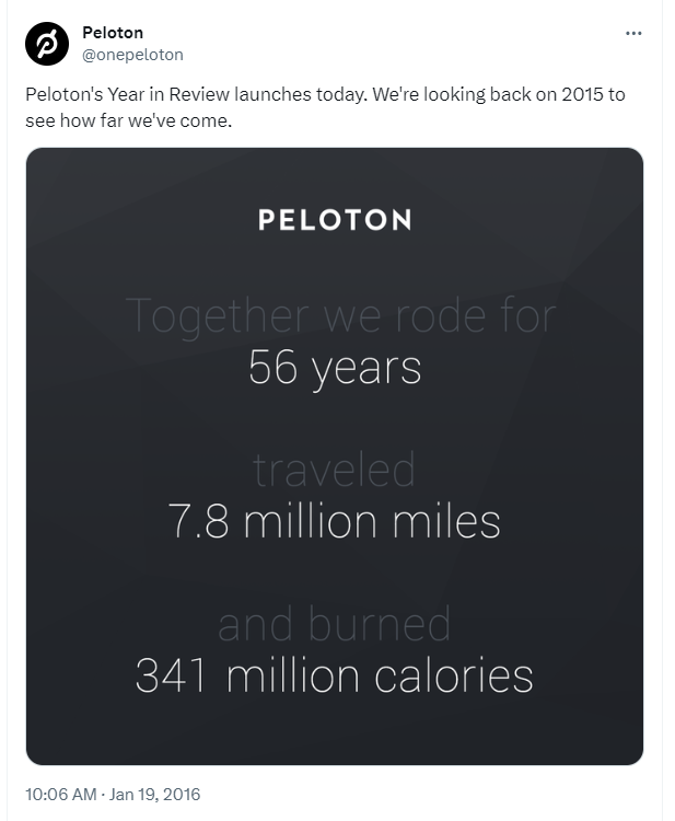 Peloton's “Year In Review” Gets A New Look - The Clip Out