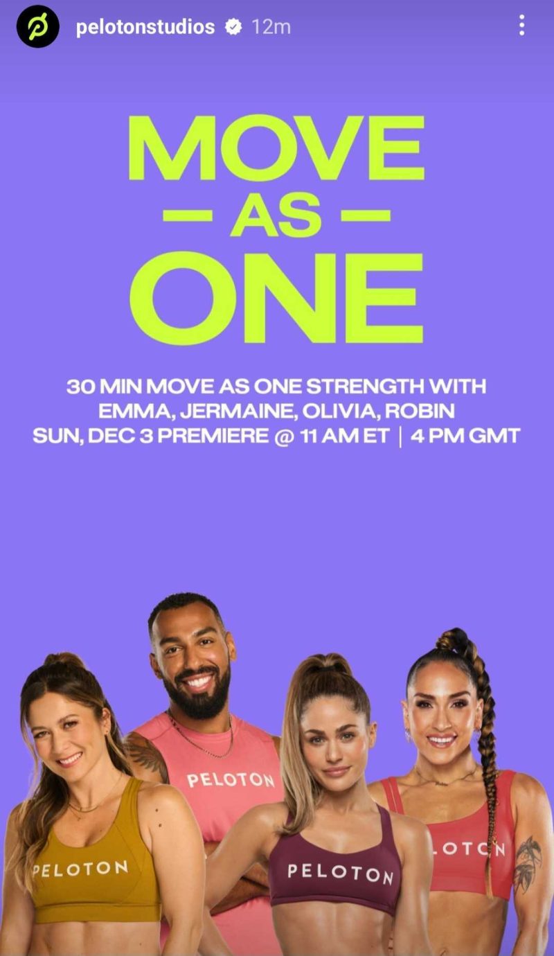 Peloton Announces Move As One Classes - The Clip Out