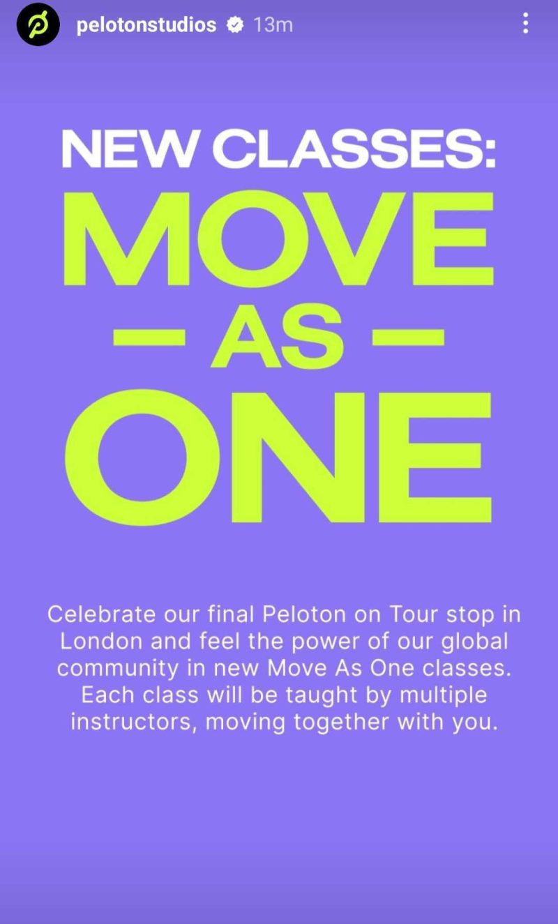 Peloton Announces Move As One Classes - The Clip Out