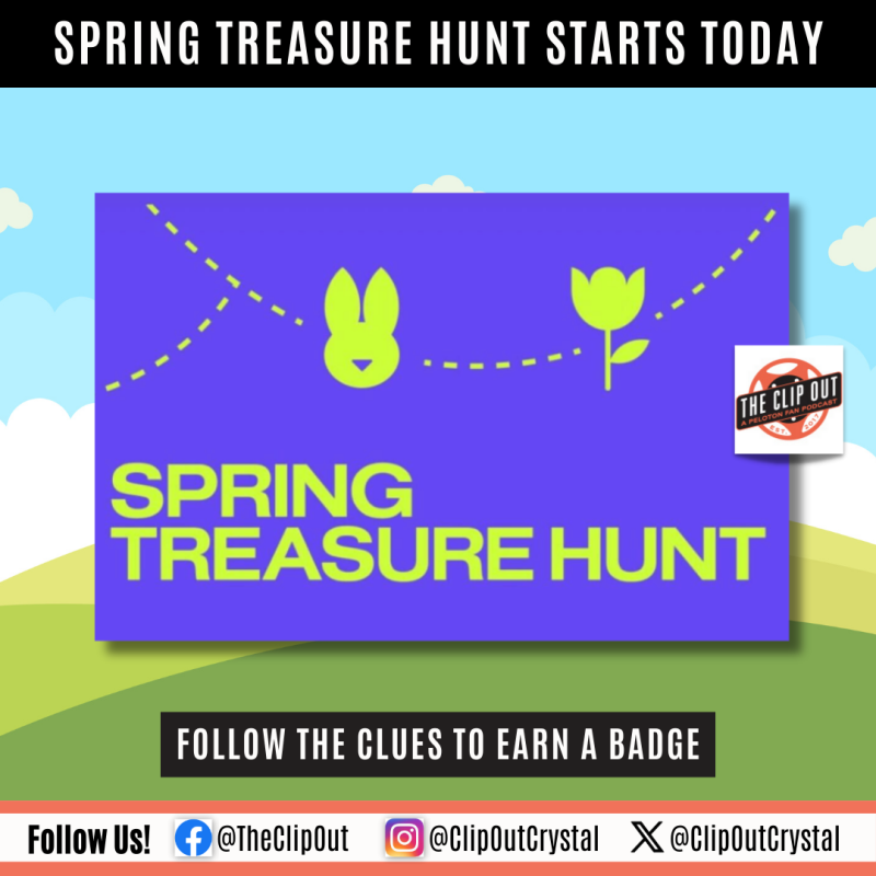 Peloton Spring Treasure Hunt Starts Today - The Clip Out