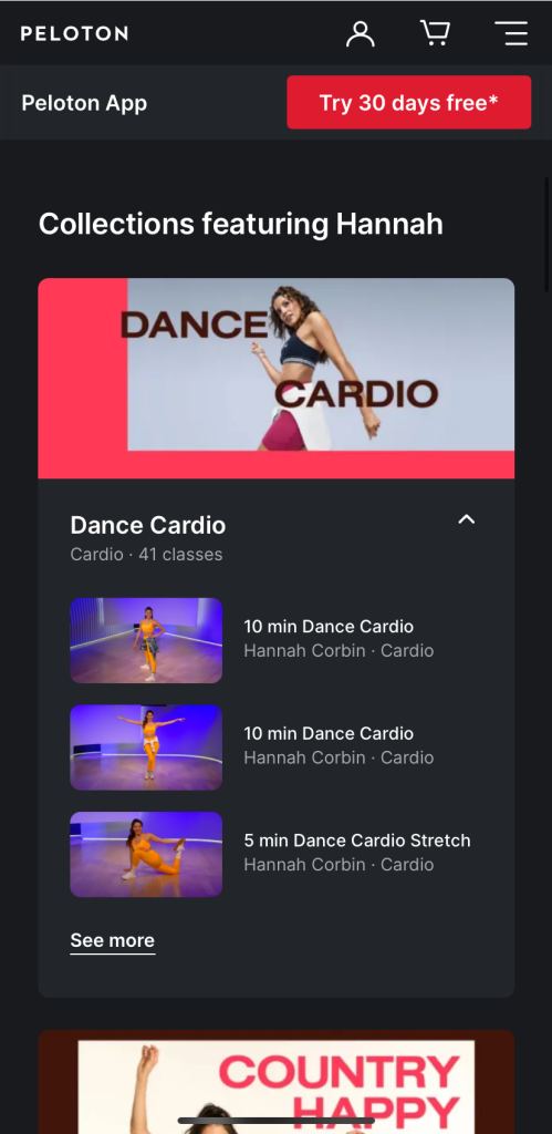 Peloton Showcases New Instructor Pages - The Clip Out