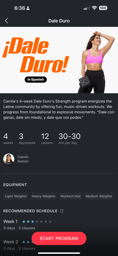 Discover Peloton's Latest Program: Camila Ramon's "Dale Duro" - The ...