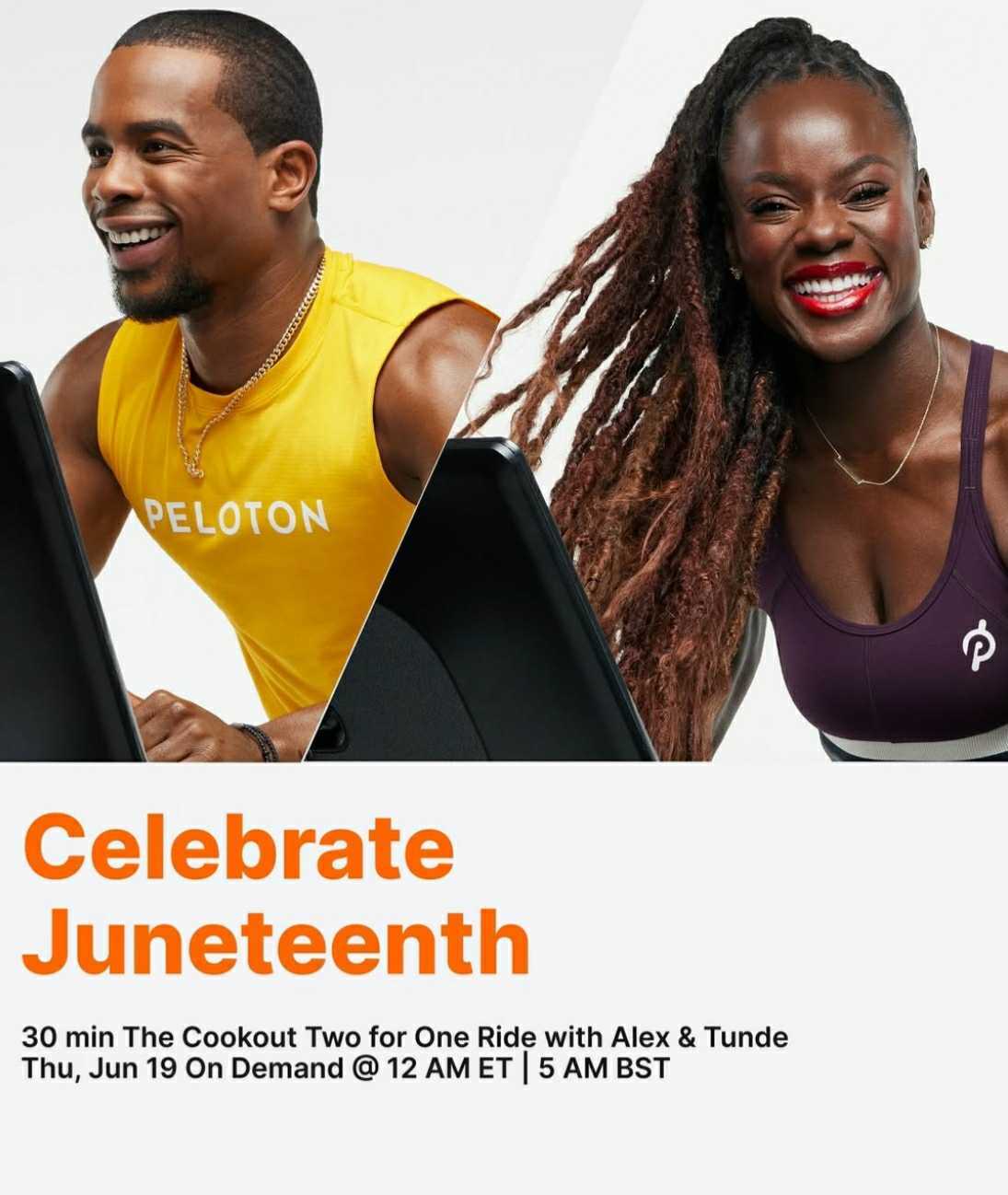 Peloton Juneteenth Celebration and More This Week at Peloton - The Clip Out