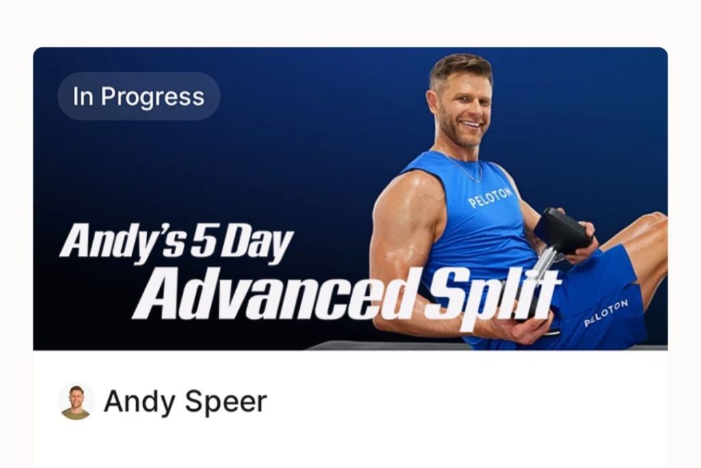 Andy Speer 5-Day Advanced Split Tracker - The Clip Out