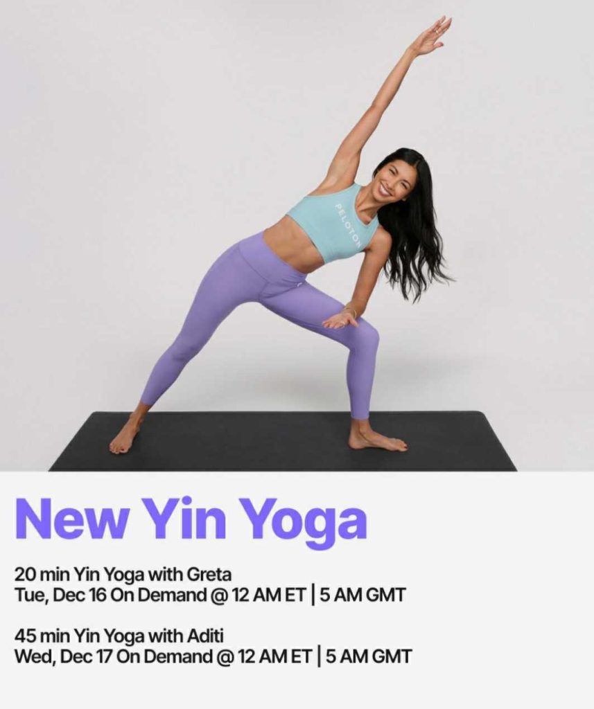 2 New Yin Yoga Classes This Week at Peloton - The Clip Out