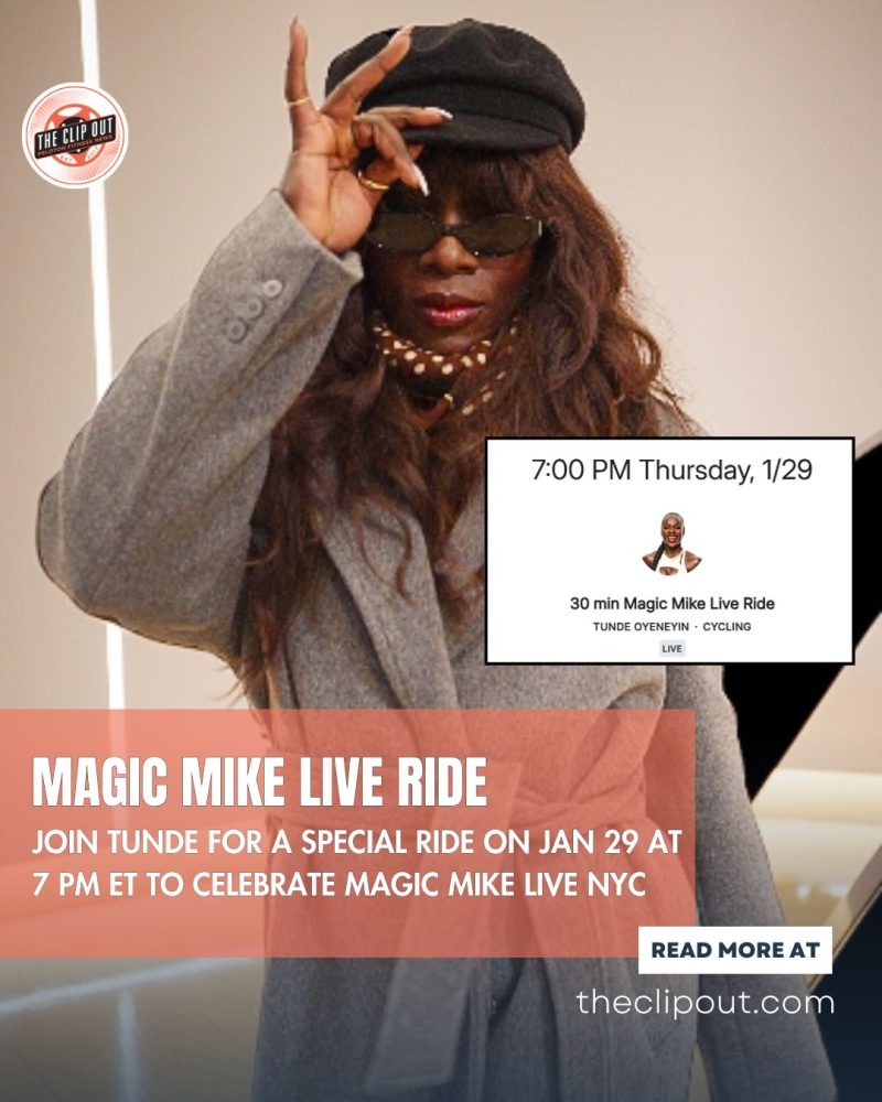Peloton Hosts Magic Mike Live Ride with Tunde - The Clip Out