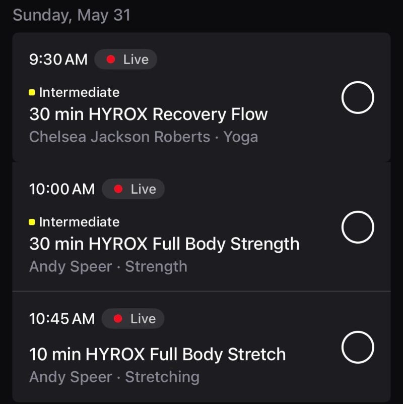 5 New Peloton HYROX Classes Land on the Schedule Next Week - The Clip Out